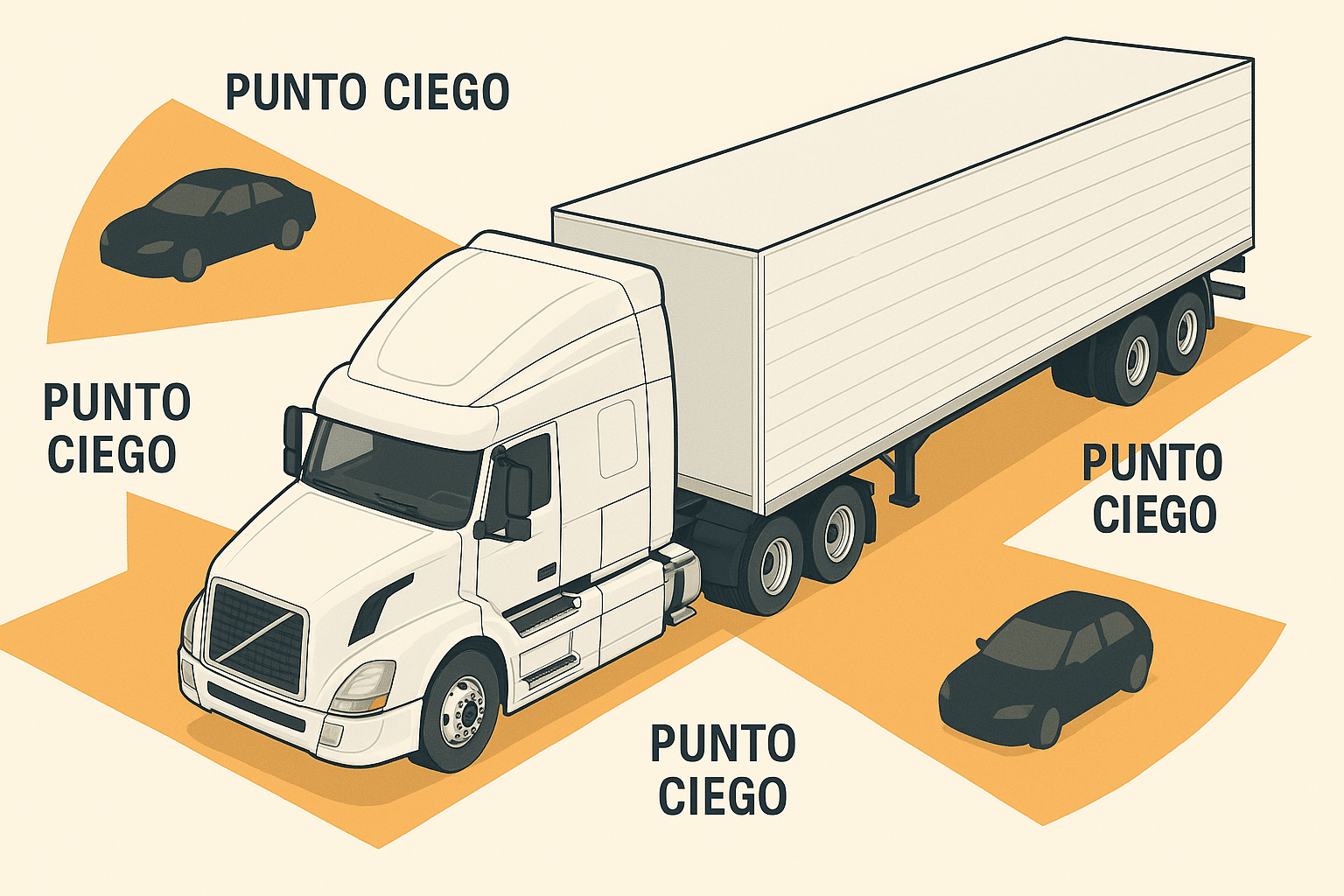 Puntos ciegos de un vehículo pesado: ¿Cómo prevenir accidentes? - Ubícalo®